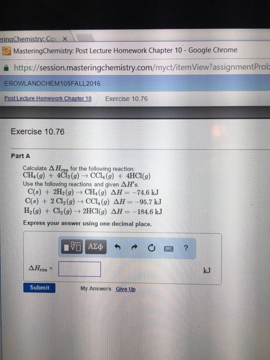 Solved Calculate Delta H_rxn for the following reaction: | Chegg.com