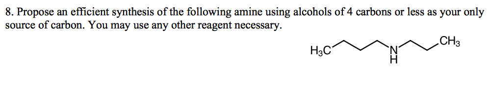 Solved 8. Propose an efficient synthesis of the following | Chegg.com