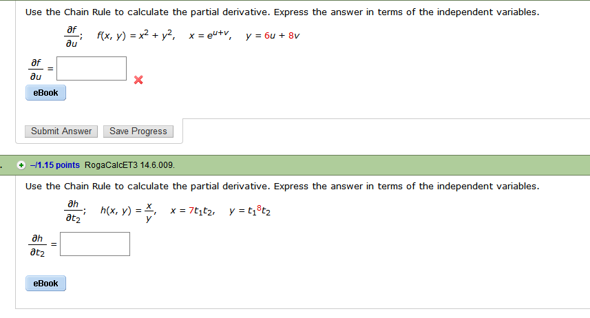 Solved Use the Chain Rule to calculate the partial | Chegg.com