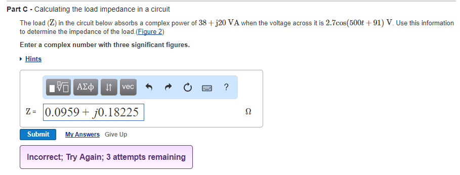 Solved rms Values and Power Calculations Part A - | Chegg.com