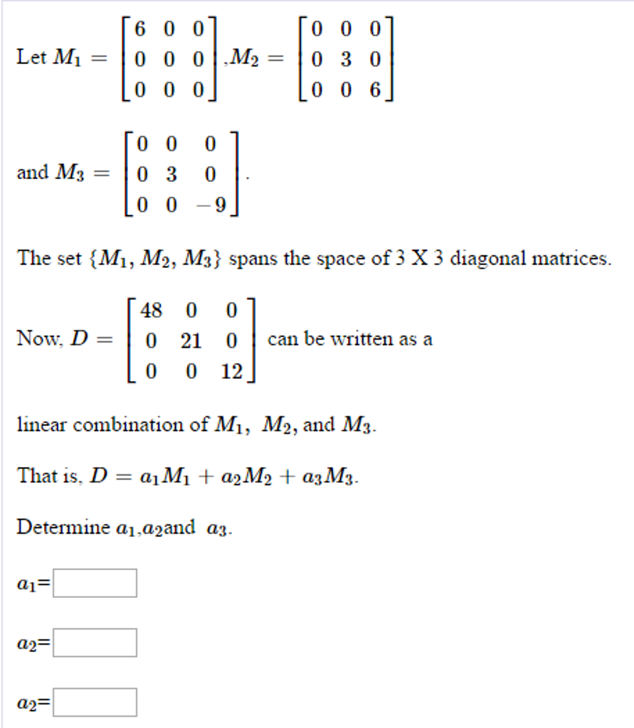 Solved Linear Algebra: Let | Chegg.com