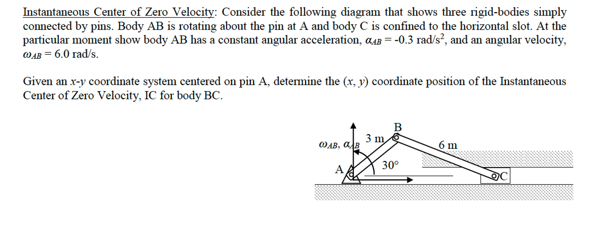 Solved Instantaneous Center of Zero Velocity: Consider the | Chegg.com