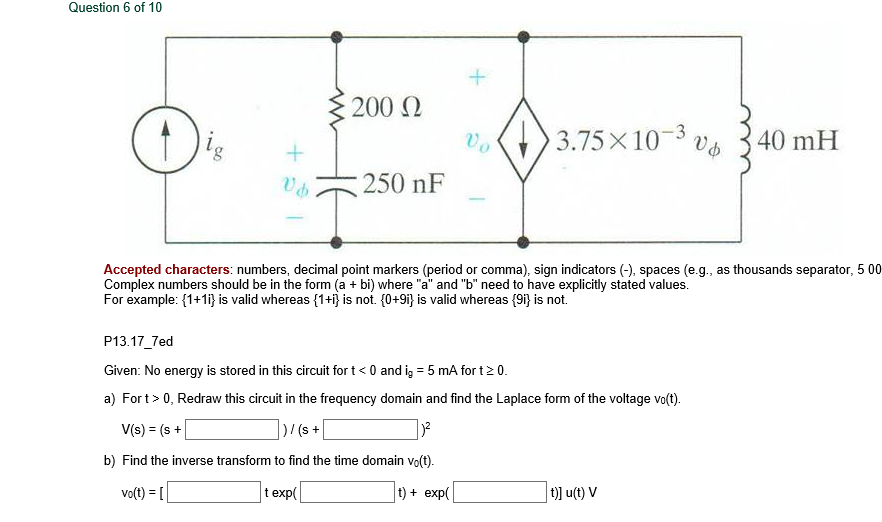 Solved Accepted characters: numbers, decimal point markers | Chegg.com