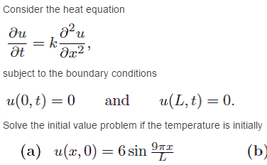 Solved Consider the heat equation partial differential | Chegg.com