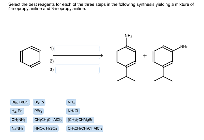 Solved Select the best reagents for each of the three steps | Chegg.com