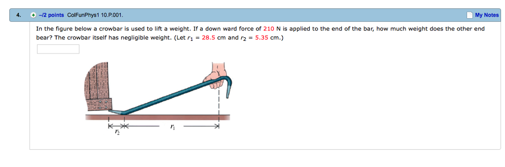 Solved 4. + -12 points ColFunPhysł 10.Р.001. My Notes In the | Chegg.com