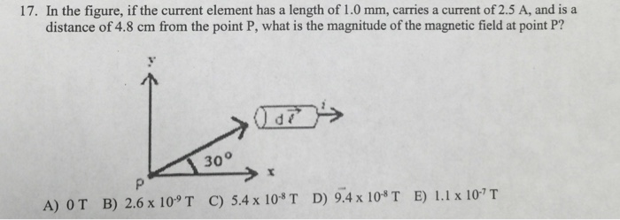 Solved In the figure, if the current element has a length of | Chegg.com
