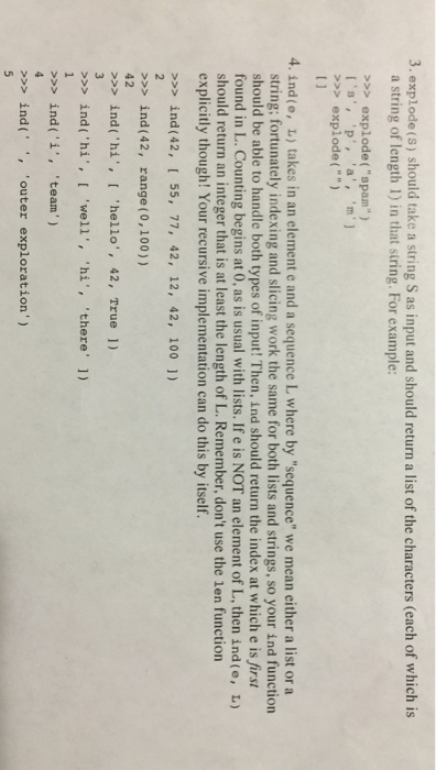 Solved Explode(S) should lake a siring S as input and should | Chegg.com