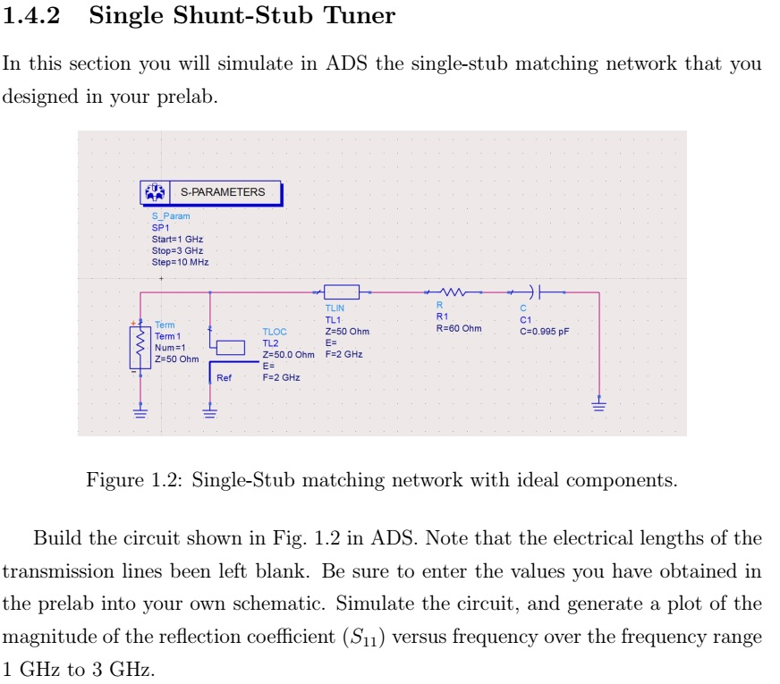 Solved Design a single-stub tuner to match a load impedance | Chegg.com
