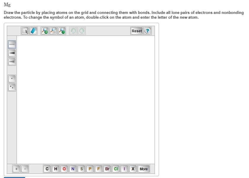 Solved Draw the particle by placing atoms on the grid and | Chegg.com