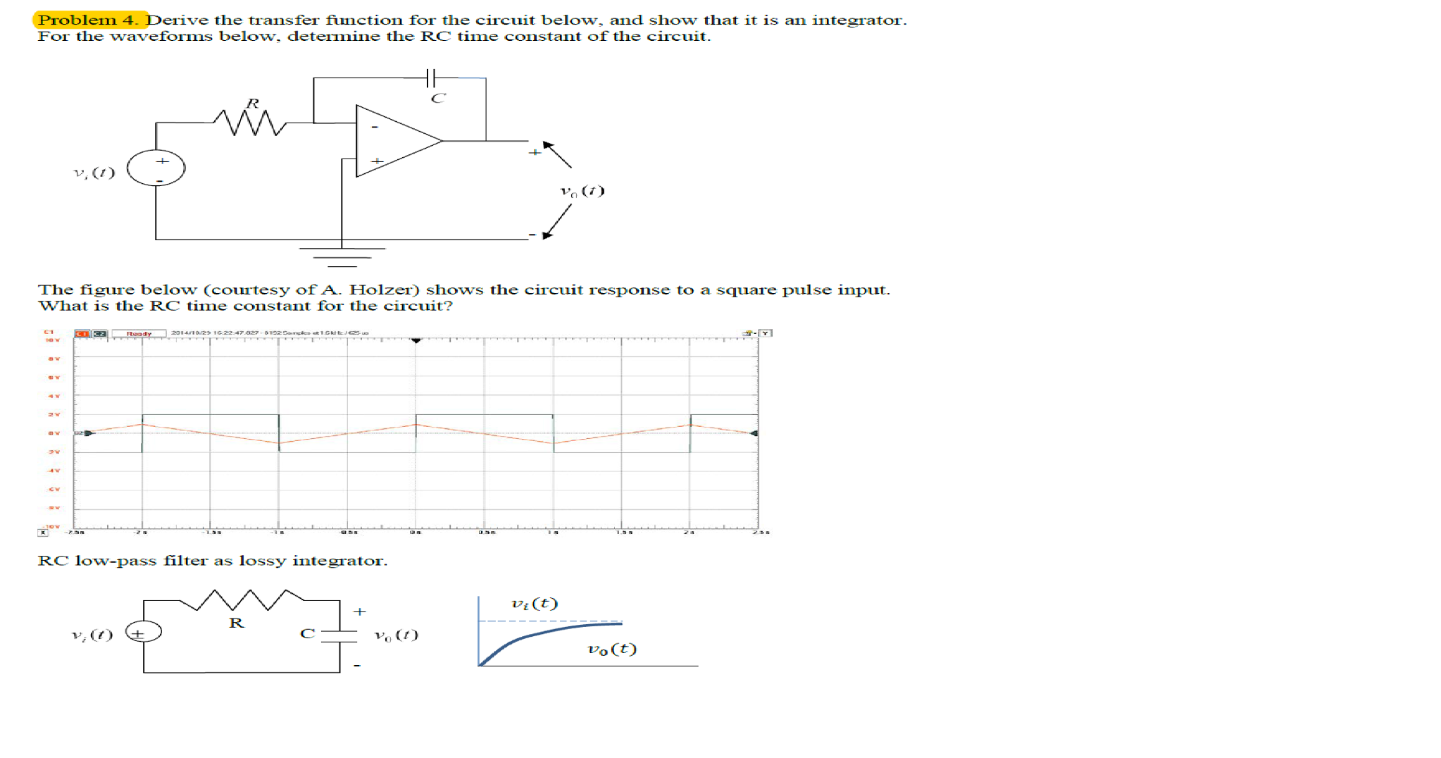 Solved Derive the transfer function for the circuit below, | Chegg.com