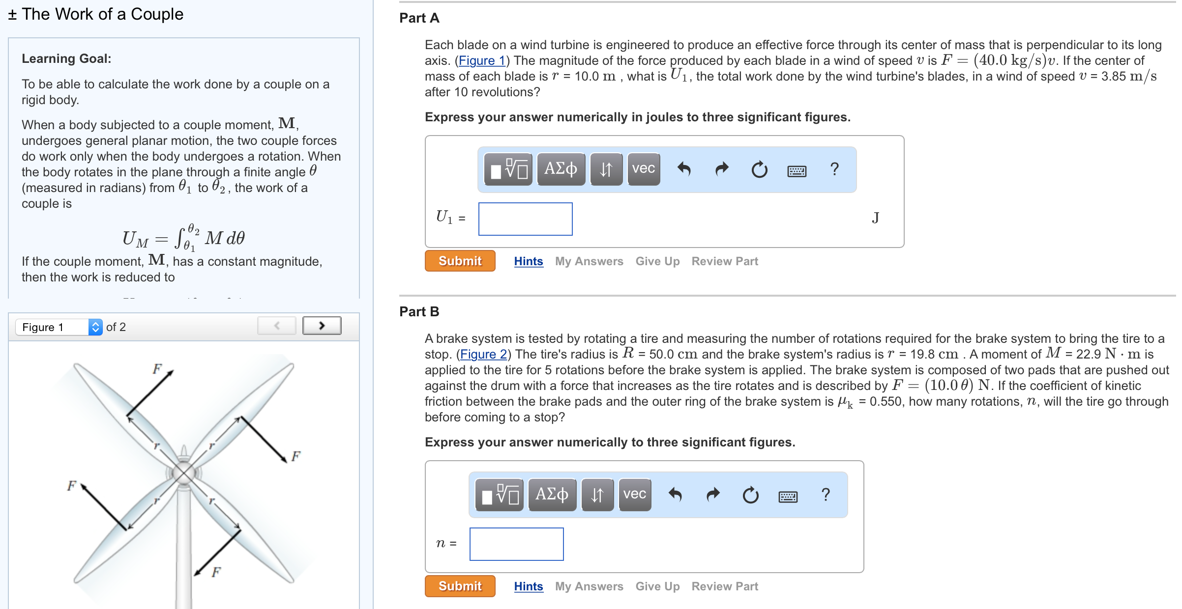 Solved When a body subjected to a couple moment, M, | Chegg.com