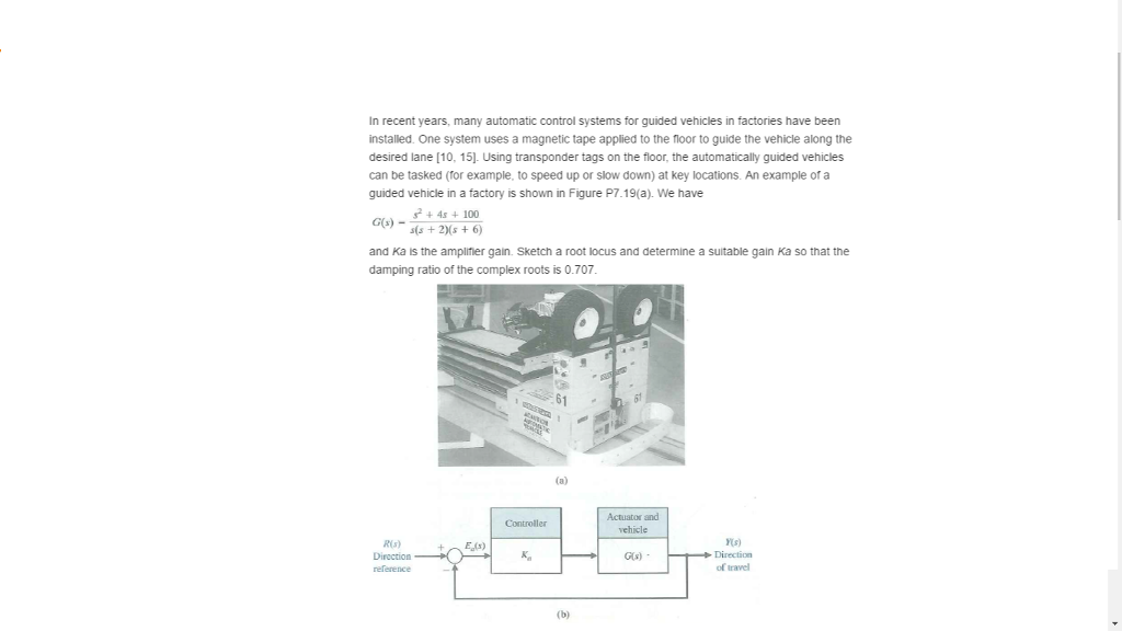 Solved In recent years, many automatic control systems tor | Chegg.com