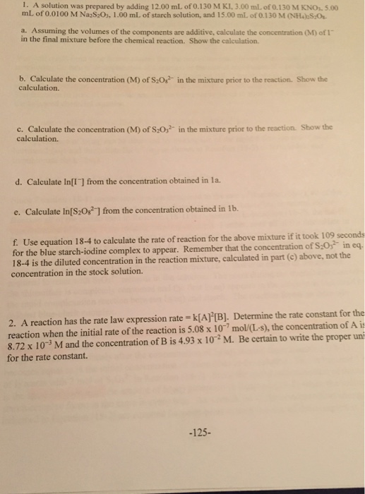 Solved A solution was prepared by adding 12.00 mL of 0.130 M | Chegg.com