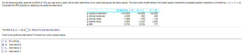 Solved For The Ollo Ng Table Assume A MARR 0 10 Per Year Chegg solved-for-the-ollo-ng-table-assume-a-marr-0-10-per-year-chegg