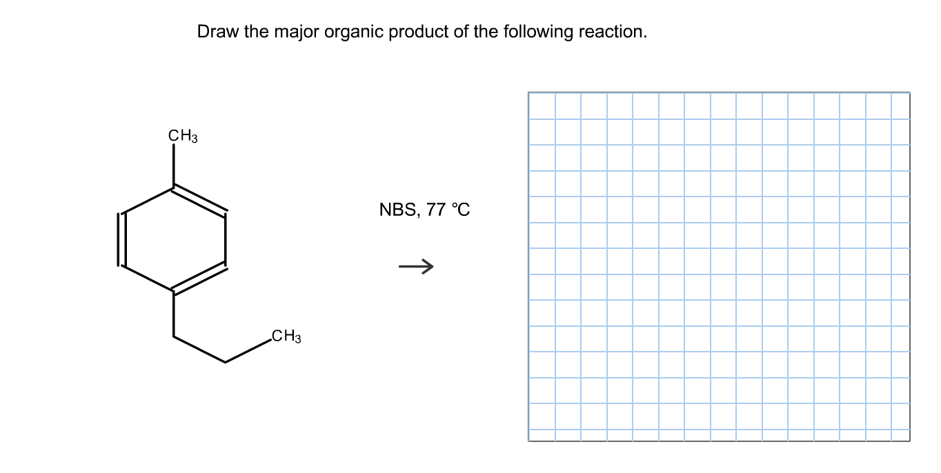 Solved Draw The Major Organic Product Of The Following