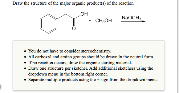 Solved Draw the structure of the major organic product(s) of | Chegg.com