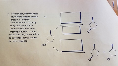 Solved 4, For each box, fill in the most appropriate | Chegg.com