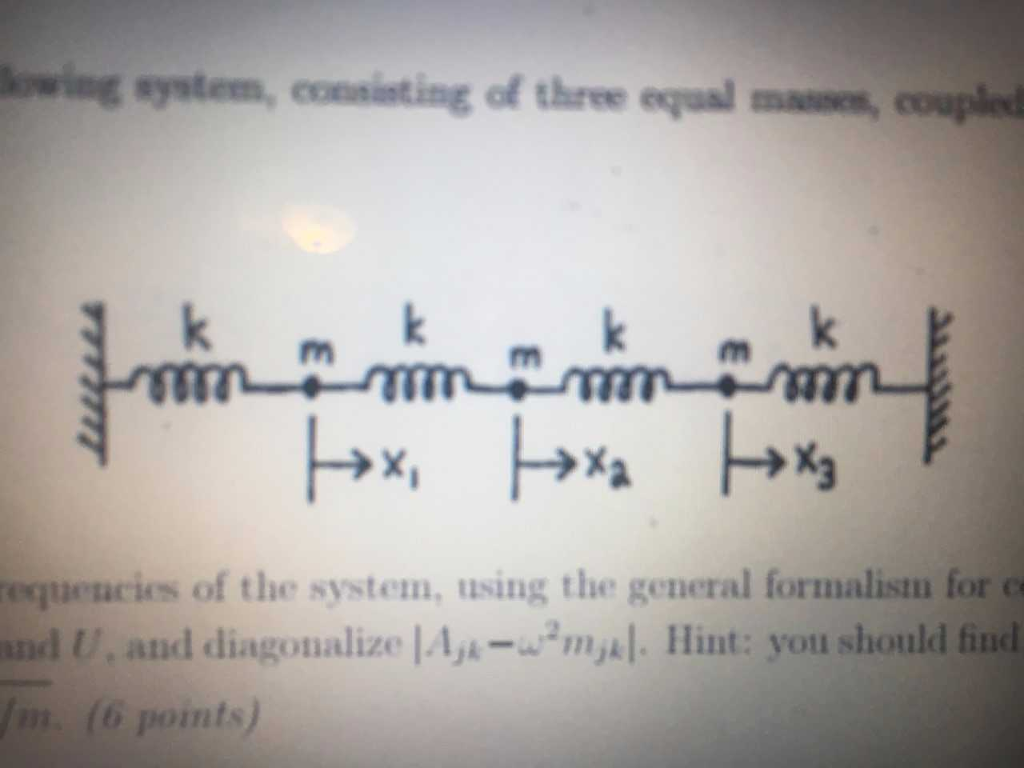 (a) Find the eigenfrequencies of the system, using | Chegg.com