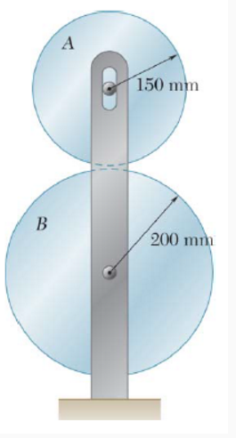Solved Two friction disks A and B are brought into contact | Chegg.com