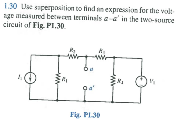 Solved Use superposition to find an expression for the | Chegg.com