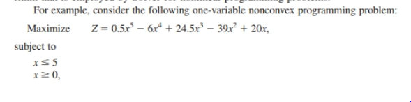 14.3-8. Consider the example of a nonconvex | Chegg.com