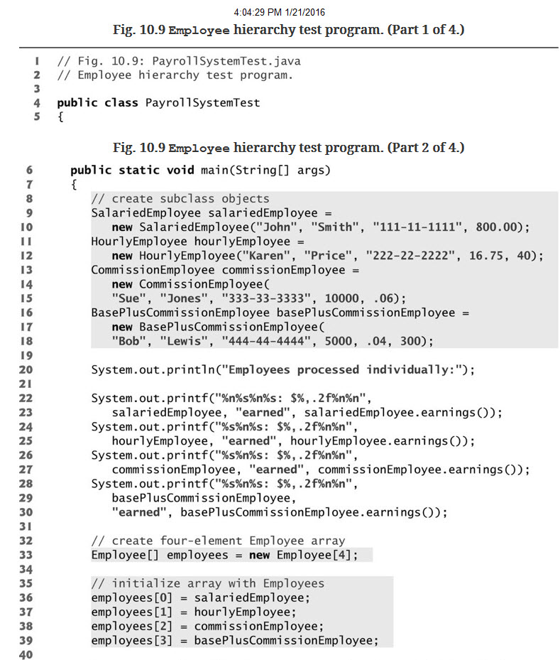 Solved JAVA Edited Adding fig 10.11 as i missed that one: | Chegg.com
