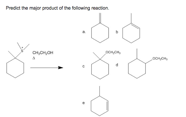 Solved Predict the major product of the following reaction. | Chegg.com