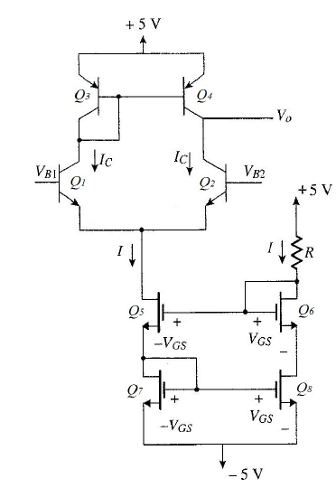 Solved DIFFERENTIAL AMPLIFIER WITH AN ACTIVE LOAD: Assume | Chegg.com