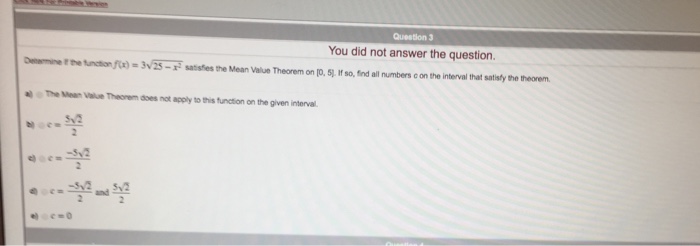 Solved Determine if the function f(x) = 3 Squareroot 25 - | Chegg.com