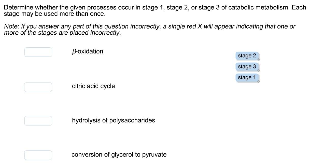 Solved Determine whether the given processes occur in stage | Chegg.com