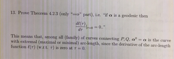 Prove Theorem 4.2.3 (only part), i.e."if alpha is a | Chegg.com