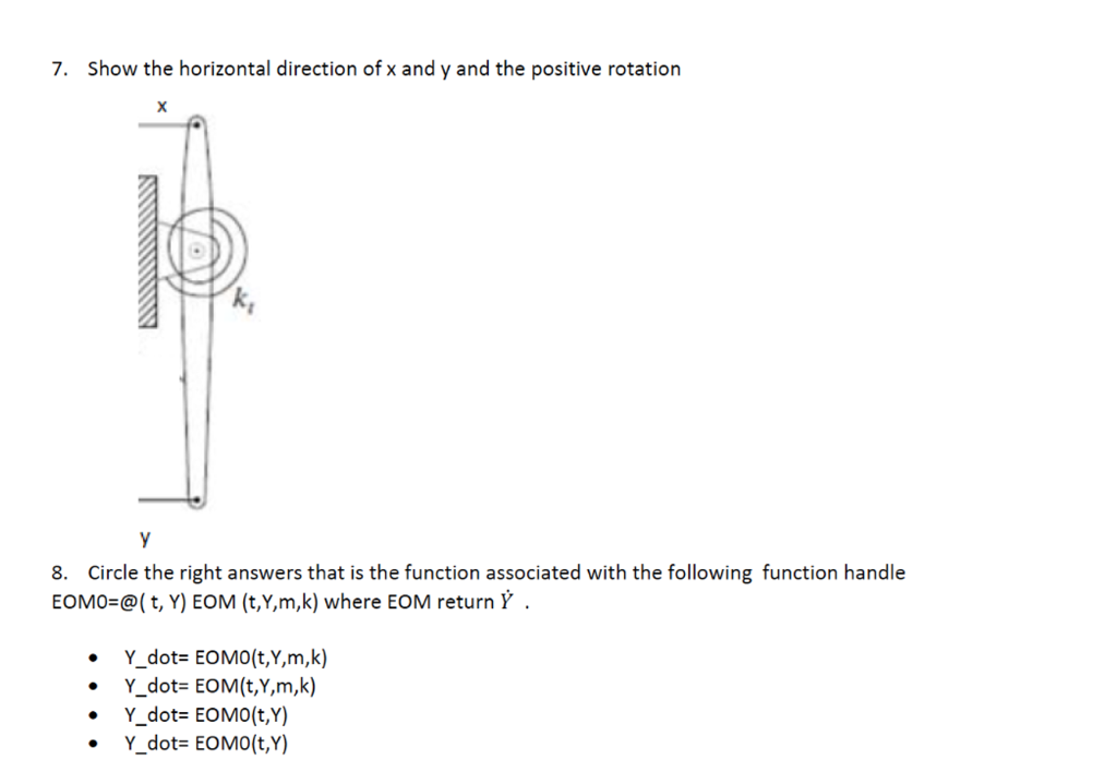 Solved Show the horizontal direction of x and y and the | Chegg.com