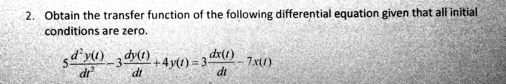 Solved Obtain the transfer function of the following | Chegg.com