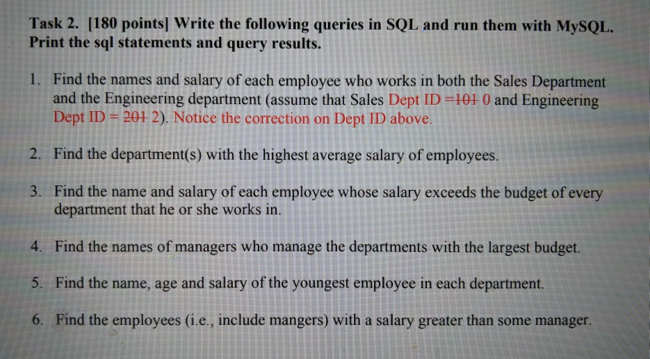 Solved Emp(eid: integer, ename: string, age: integer, | Chegg.com