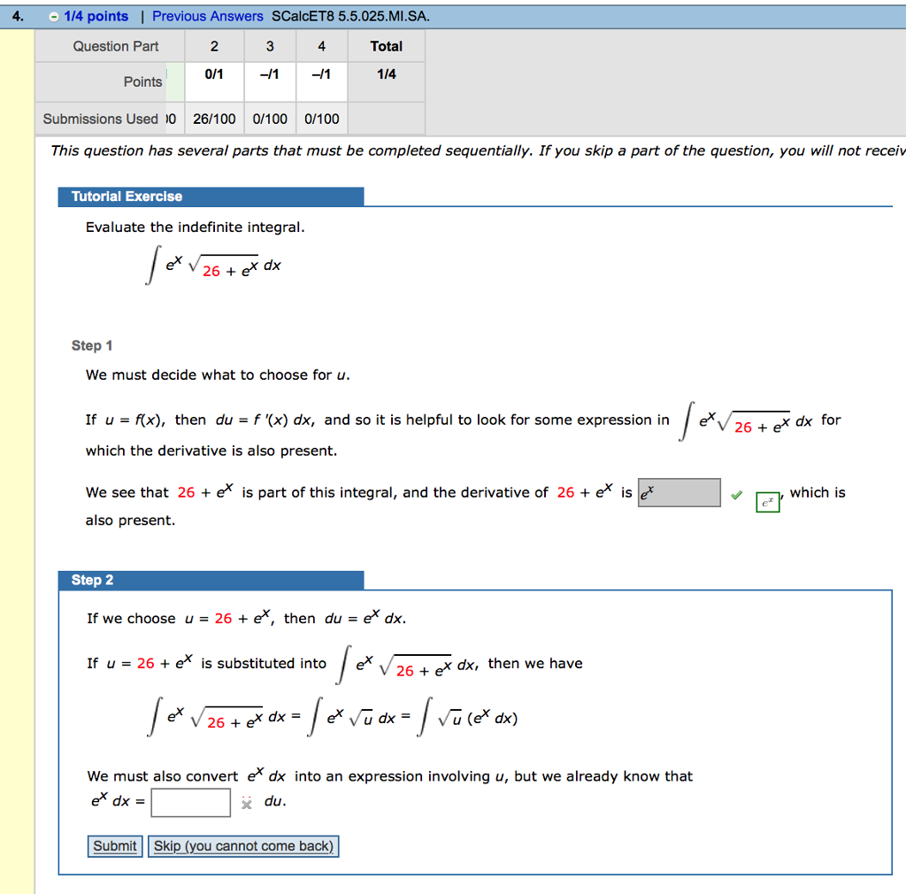 Solved 4. 1/4 points| Previous Answers SCalcET8 | Chegg.com Solved 4. 1/4 points| Previous Answers SCalcET8 | Chegg.com