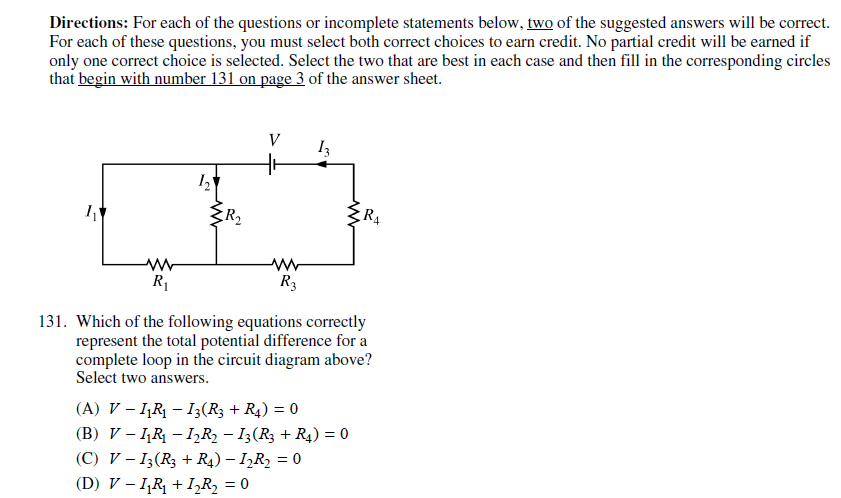 Solved Directions: For each of the questions or incomplete | Chegg.com