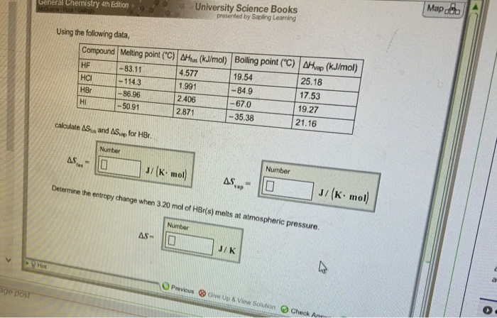 Solved Using the following data, Calculate delta S_us and | Chegg.com