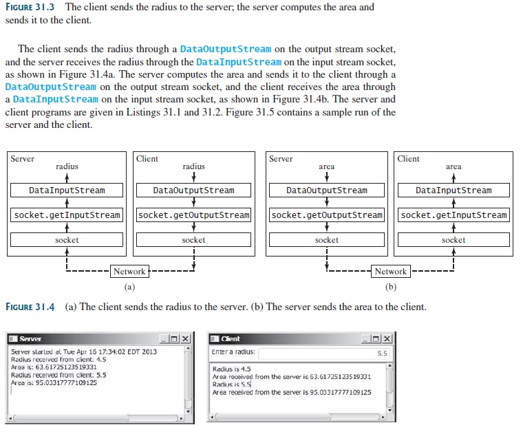 3I.3 The Client sends the radius to server Java | Chegg.com