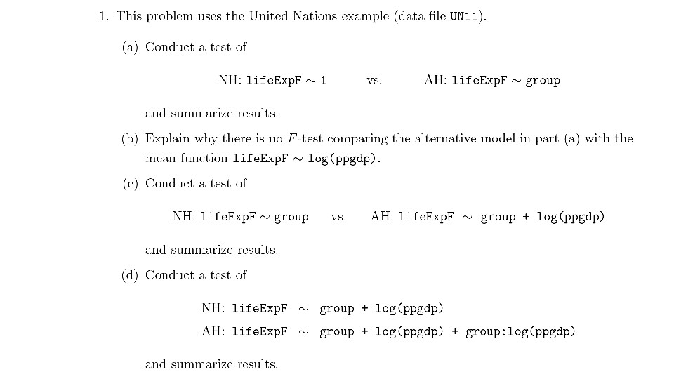 1. This problem uscs the United Nations example (data | Chegg.com