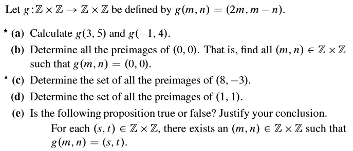 Solved Let g: Z times Z rightarrow Z times Z be defined by g | Chegg.com
