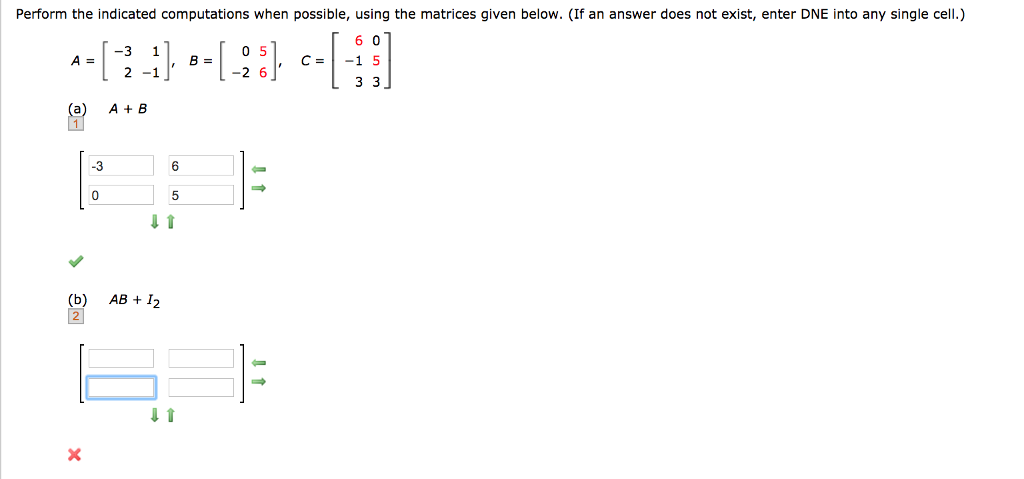 Solved Perform the indicated computations when possible, | Chegg.com