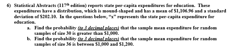 Solved Statistical Abstracts (117^th edition) reports state | Chegg.com