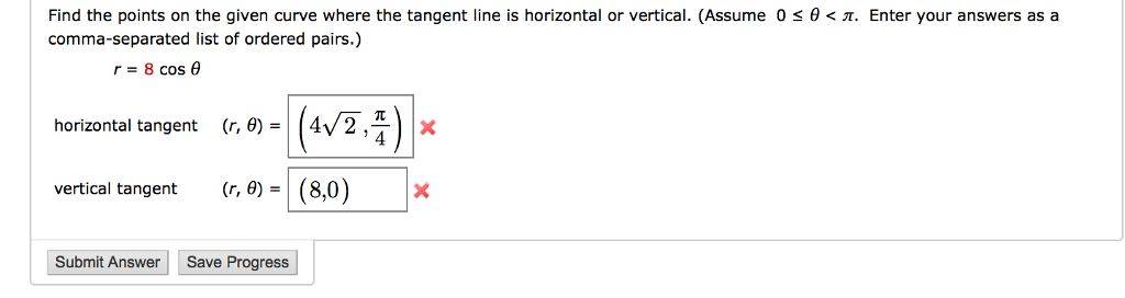 Solved Find the points on the given curve where the tangent | Chegg.com