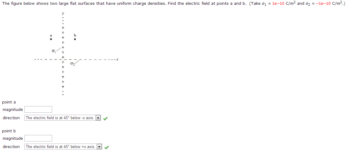 Solved The figure below shows two large flat surfaces that | Chegg.com