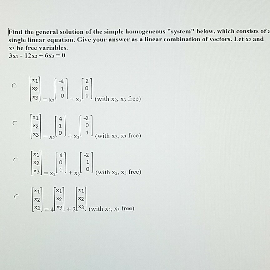 Solved Find the general solution of the simple homogeneous | Chegg.com