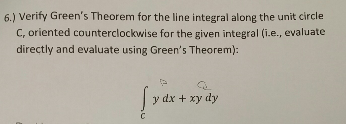 Solved Verify Green's Theorem for the line integral along | Chegg.com