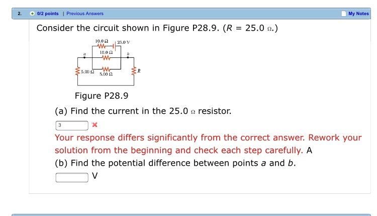 Solved 2. 0/2 points Previous Answers My Notes Consider the | Chegg.com