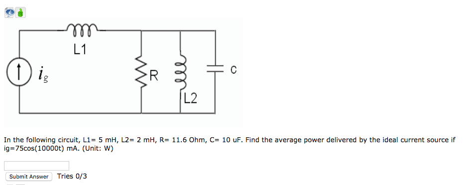 Solved A 80 Ohm resistor, a 20 mH inductor, and a 9 uF | Chegg.com