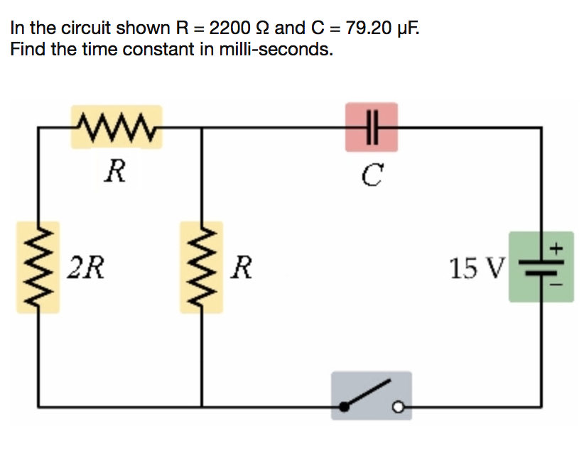 Solved RC circuit questions (if you could answer both that | Chegg.com